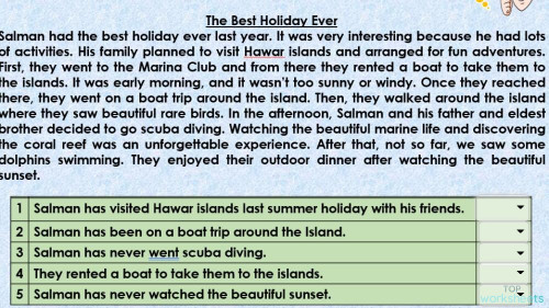 Unit 5 Review. Interactive worksheet | TopWorksheets