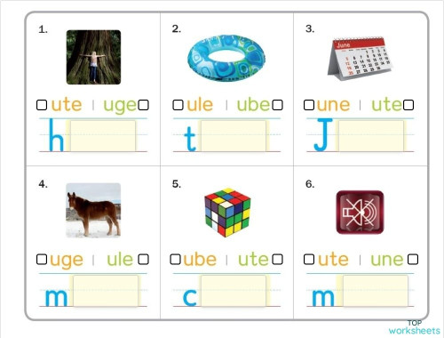 phonics long u. Interactive worksheet | TopWorksheets