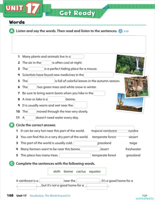 OD4 17 SB 168 169 Words. Interactive worksheet | TopWorksheets
