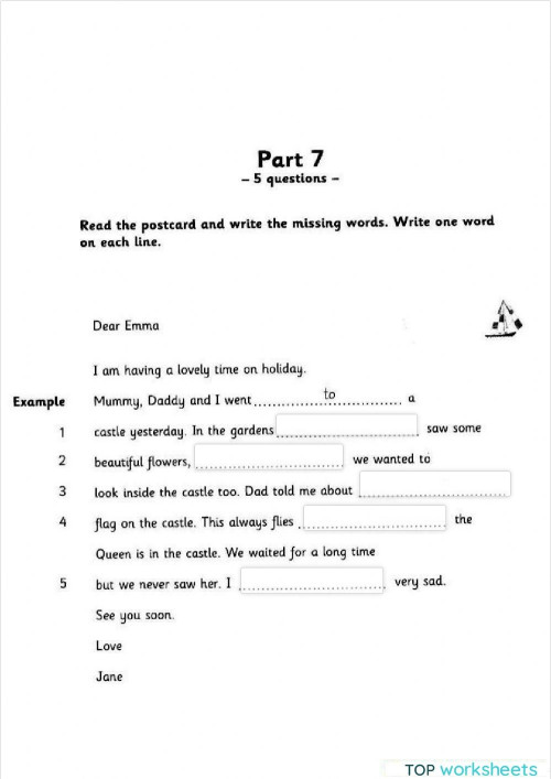 Part7. Interactive worksheet | TopWorksheets