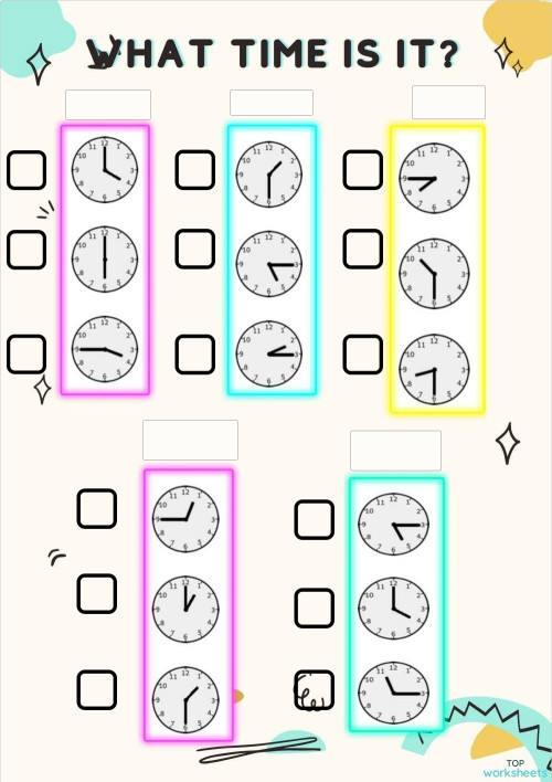 THE TIME 1. Interactive worksheet | TopWorksheets