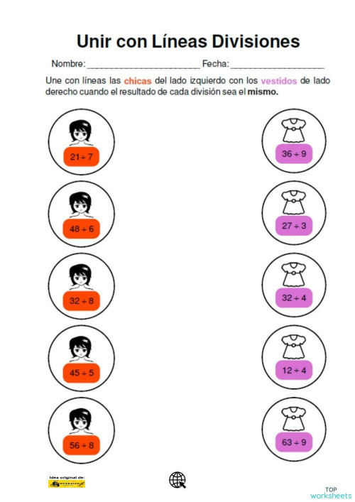 Repaso de divisiones 2. Ficha interactiva | TopWorksheets