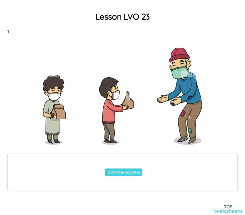 Lesson LVO 23. Interactive worksheet | TopWorksheets