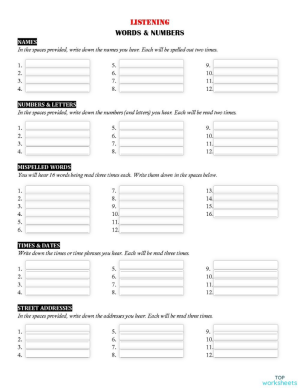 [LIS] Letters & Numbers. Interactive worksheet | TopWorksheets