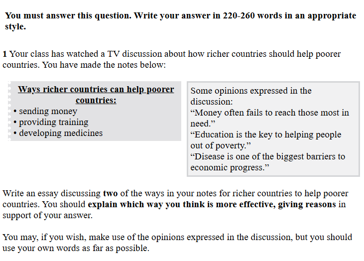 Test 3 CAE Practice Tests PAPER 2 - WRITING PART 1/2. Interactive ...