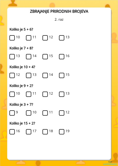 Jedinice za novac. Interactive worksheet | TopWorksheets