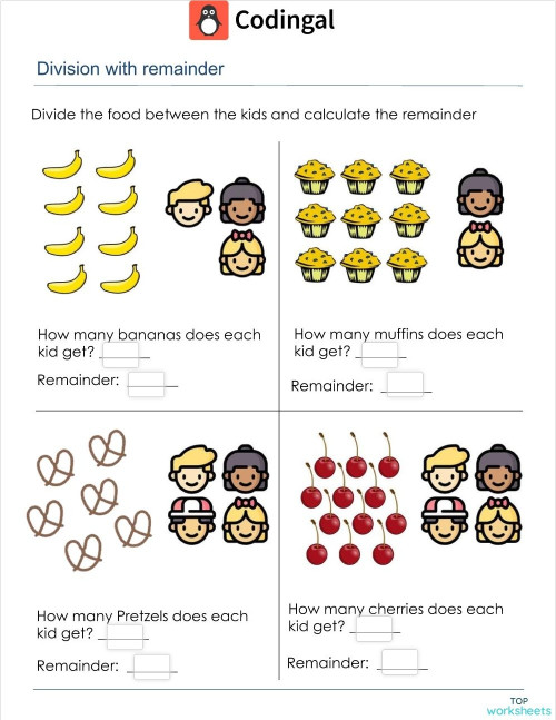 M_G02M11L53_WC02_Simple division with remainders. Interactive worksheet ...