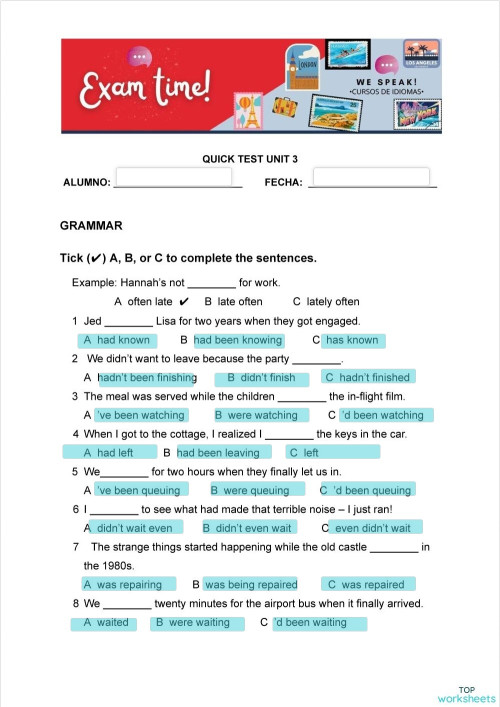upper quick 3. Interactive worksheet | TopWorksheets