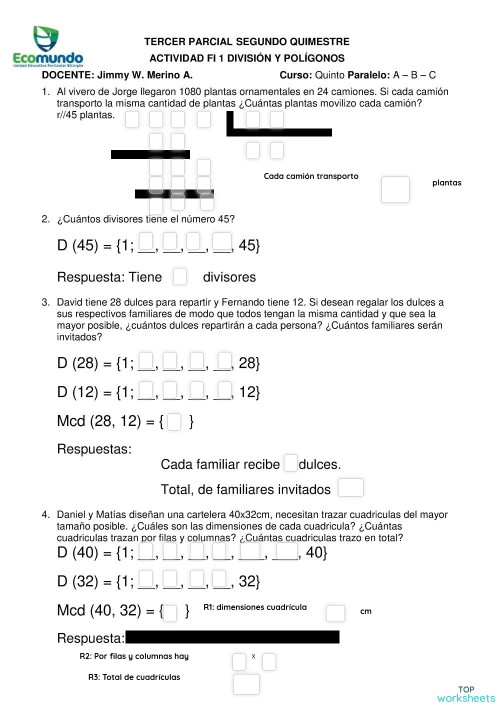 FI 1 DIVISIÓN Y POLIGONOS. Ficha interactiva | TopWorksheets FI 1 DIVISIÓN Y POLIGONOS. Ficha interactiva | TopWorksheets