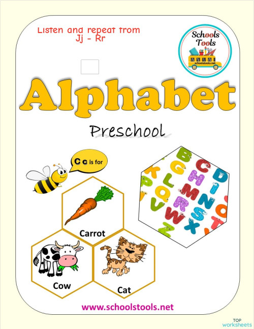 Alphabet Word Wall 3 J-R. Interactive worksheet | TopWorksheets