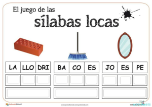 Sílabas locas. Ficha interactiva | TopWorksheets