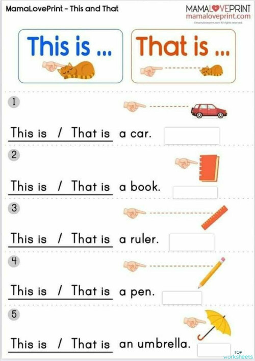 Pre-primary: interactive worksheets and online exercises | TopWorksheets