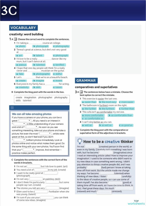 SL / Navy / 3C. Interactive worksheet | TopWorksheets