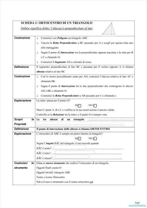 Le figure geometriche piane. Scheda interattiva | TopWorksheets
