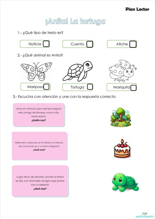 Comprensión lectora: fichas interactivas y ejercicios online ...