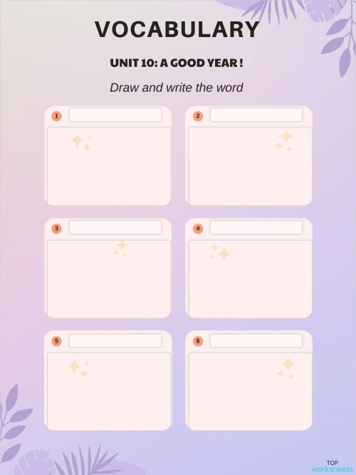 VOCABULARY - UNIT 10. Interactive worksheet | TopWorksheets