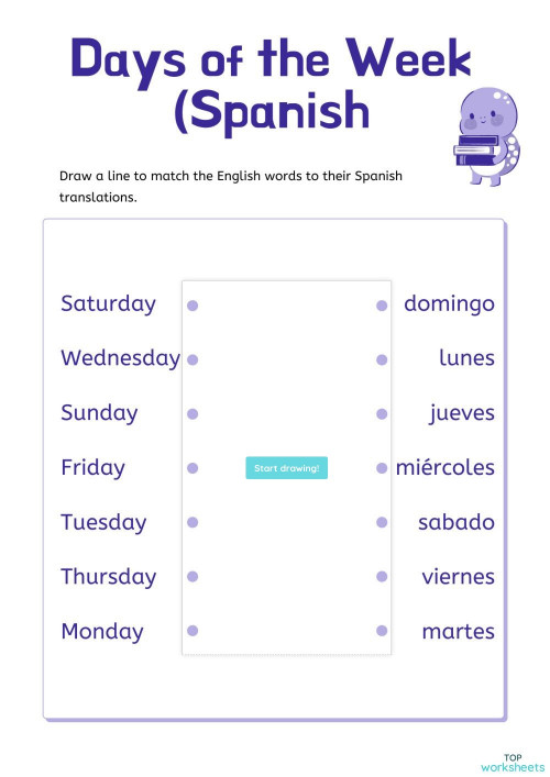 Days of the Week. Interactive worksheet | TopWorksheets