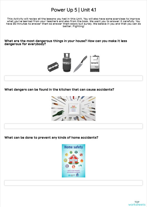 Power Up 5 | Unit 4.1. Interactive worksheet | TopWorksheets