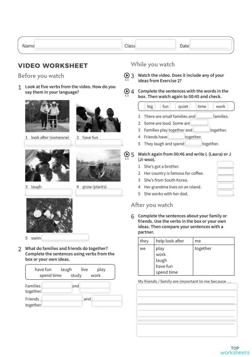 Products and services. Interactive worksheet | TopWorksheets