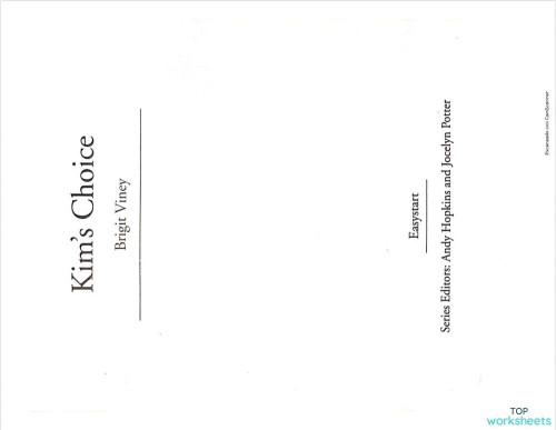 Reader. Kim´s Choice. Chapter1. Interactive worksheet | TopWorksheets