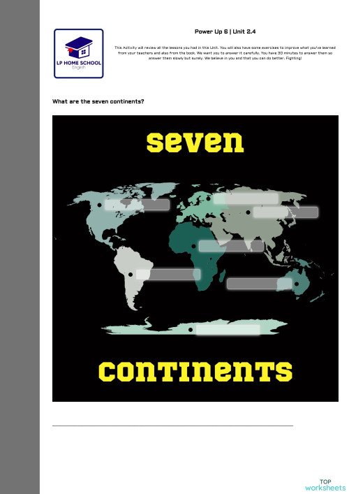 Power Up 6 | Unit 2.4. Interactive worksheet | TopWorksheets