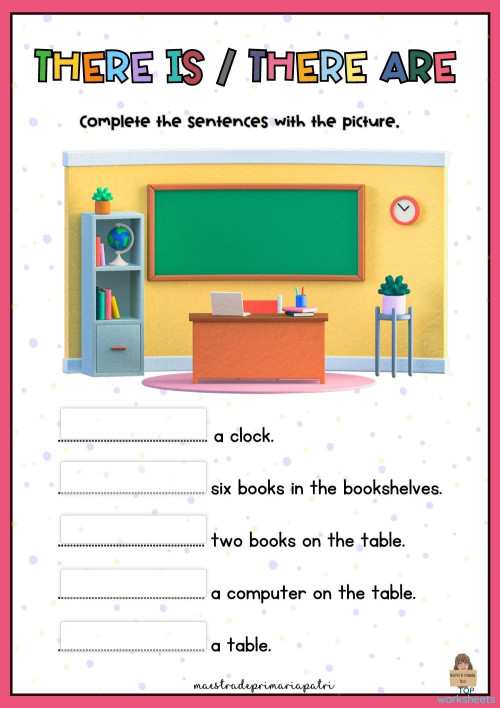 Complete the sentences. Interactive worksheet | TopWorksheets