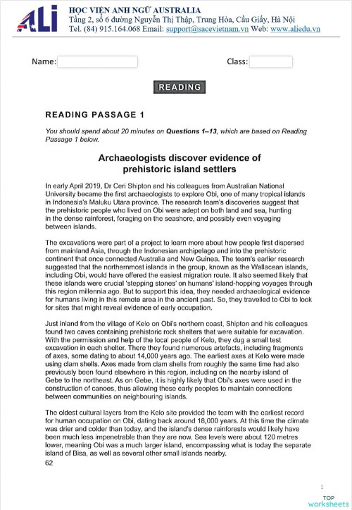 Worksheet reading. Interactive worksheet | TopWorksheets