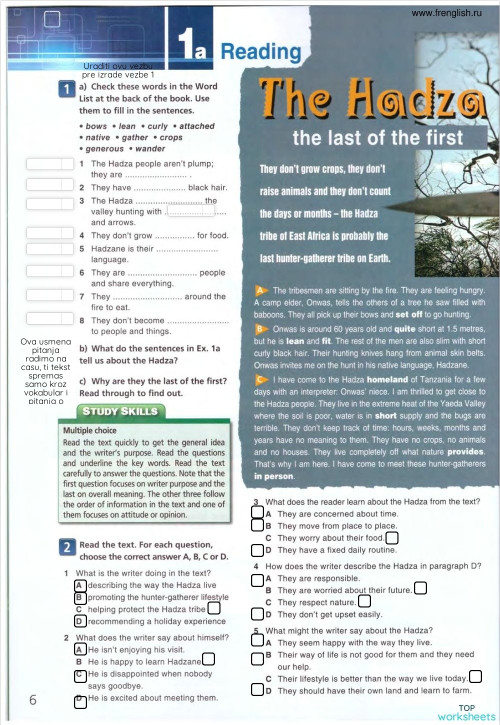 B1+sb, unit 1a. Interactive worksheet | TopWorksheets