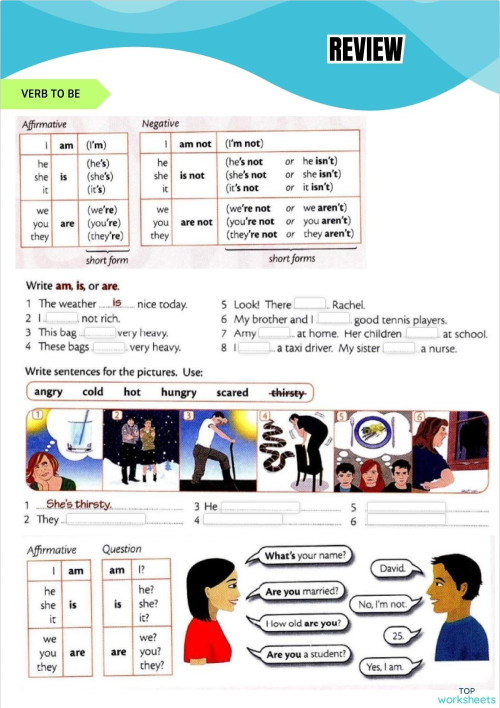 REVIEW BASIC 1. Ficha interactiva | TopWorksheets