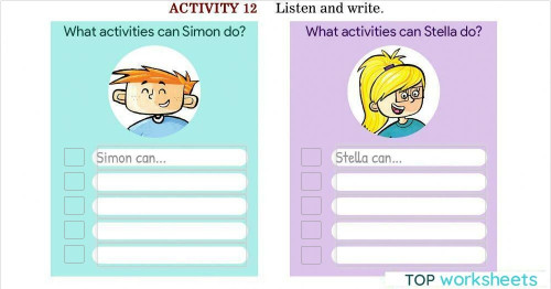KB109 Section 2 Activity 12. Interactive worksheet | TopWorksheets