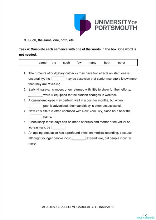 Cohesive devices (Tasks 4&5). Interactive worksheet | TopWorksheets