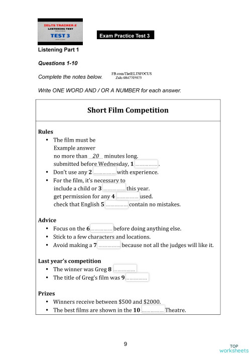 Lis TrainT3. Bài tập tương tác | TopWorksheets