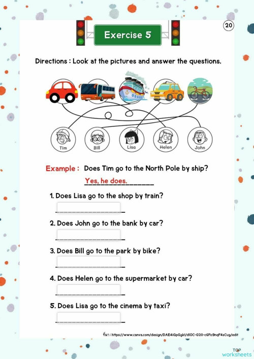 exercise 5. Interactive worksheet | TopWorksheets