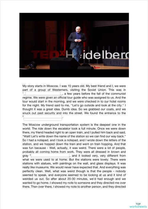 Azure / QR / 8A / Marc Green. Interactive worksheet | TopWorksheets