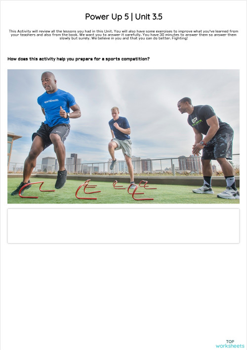 Power Up 5 | Unit 3.5. Interactive worksheet | TopWorksheets