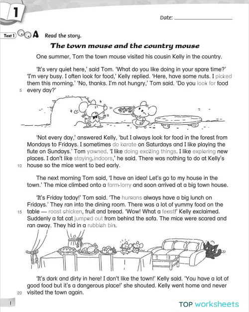 Reading 4A.1. Interactive worksheet | TopWorksheets