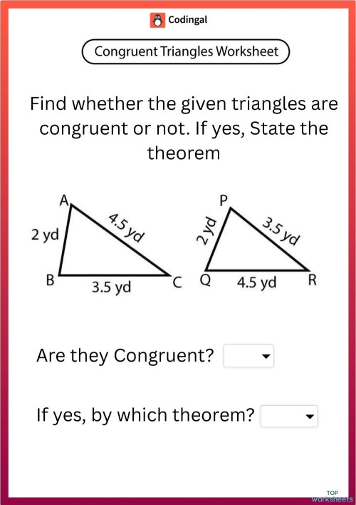 M_G08M17L45_WC02_Proving_Congruence_. Interactive worksheet | TopWorksheets