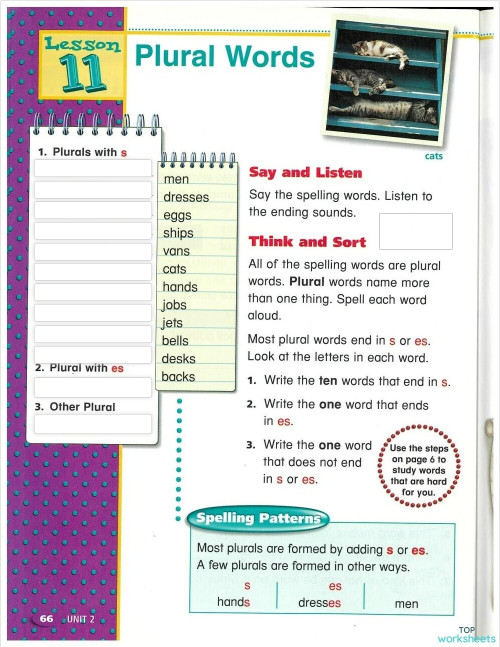 Spelling Lesson 11. Interactive worksheet | TopWorksheets