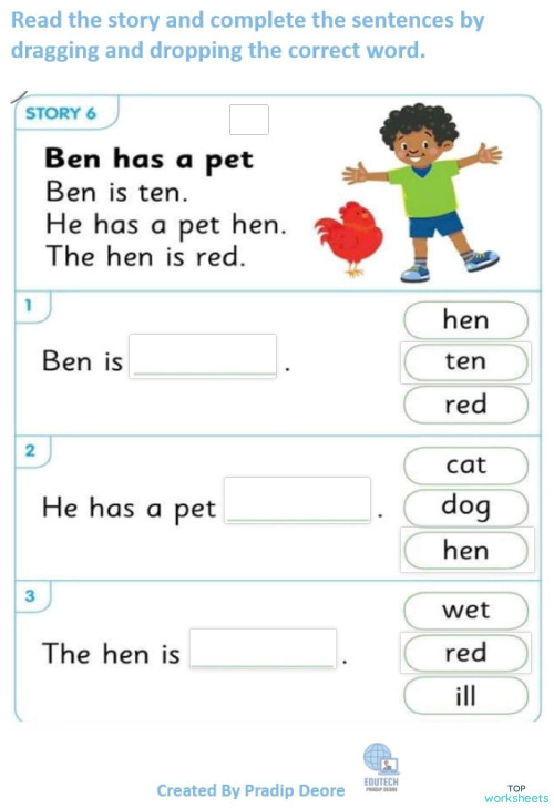 Listen and read the stories and complete the sentences .. Interactive ...