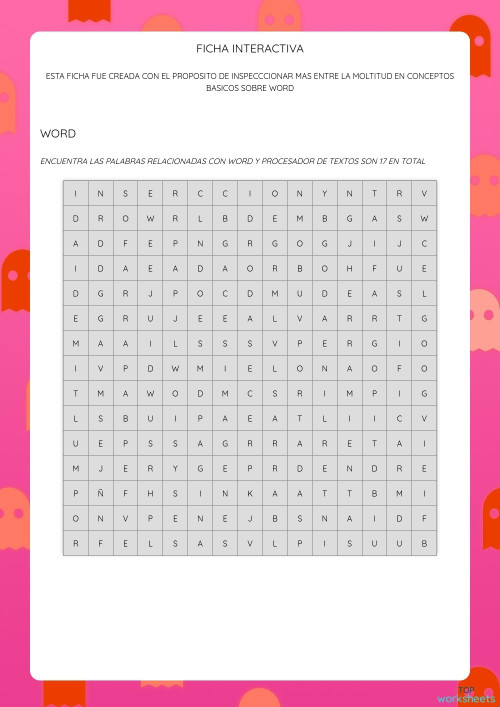 FICHA INTERACTIVA. Ficha interactiva | TopWorksheets