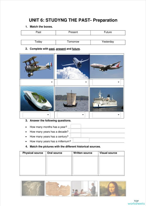 Preparation Unit 6. Interactive worksheet | TopWorksheets