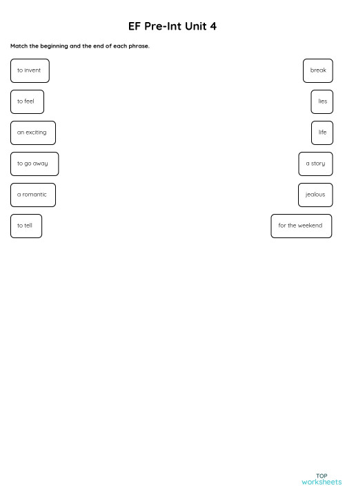 EF Pre-Int Unit 4. Interactive worksheet | TopWorksheets
