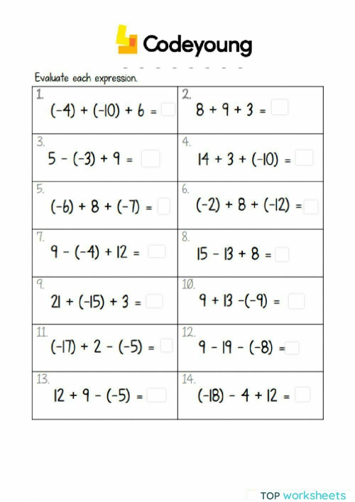 An Introduction to Subtraction of Integers Application. Interactive ...