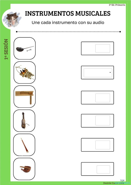 Instrumentos musicales: fichas interactivas y ejercicios online ...