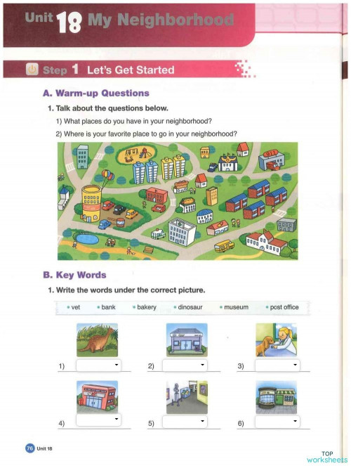 Step by step listening 3 (unit 18 My Neighborhood). Interactive ...