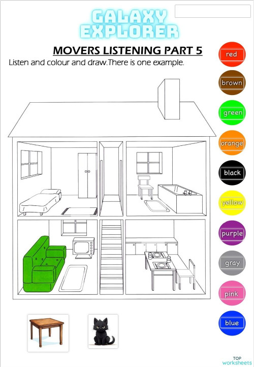 Listening practice 5.3. Interactive worksheet | TopWorksheets