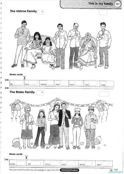 Family listening. Ficha interactiva | TopWorksheets