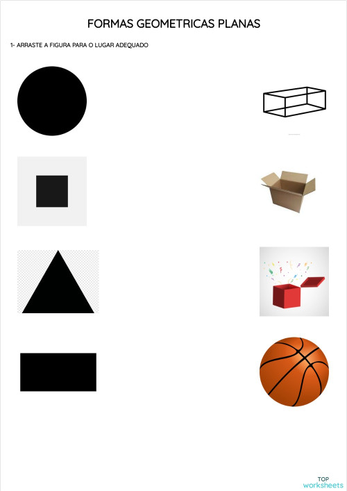 FORMAS GEOMETRICAS PLANAS. Ficha interativa | TopWorksheets