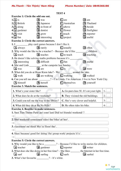 Tenses - Future Simple. Interactive worksheet | TopWorksheets