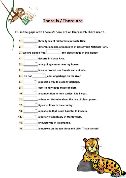 Let's Go Green. Interactive worksheet | TopWorksheets